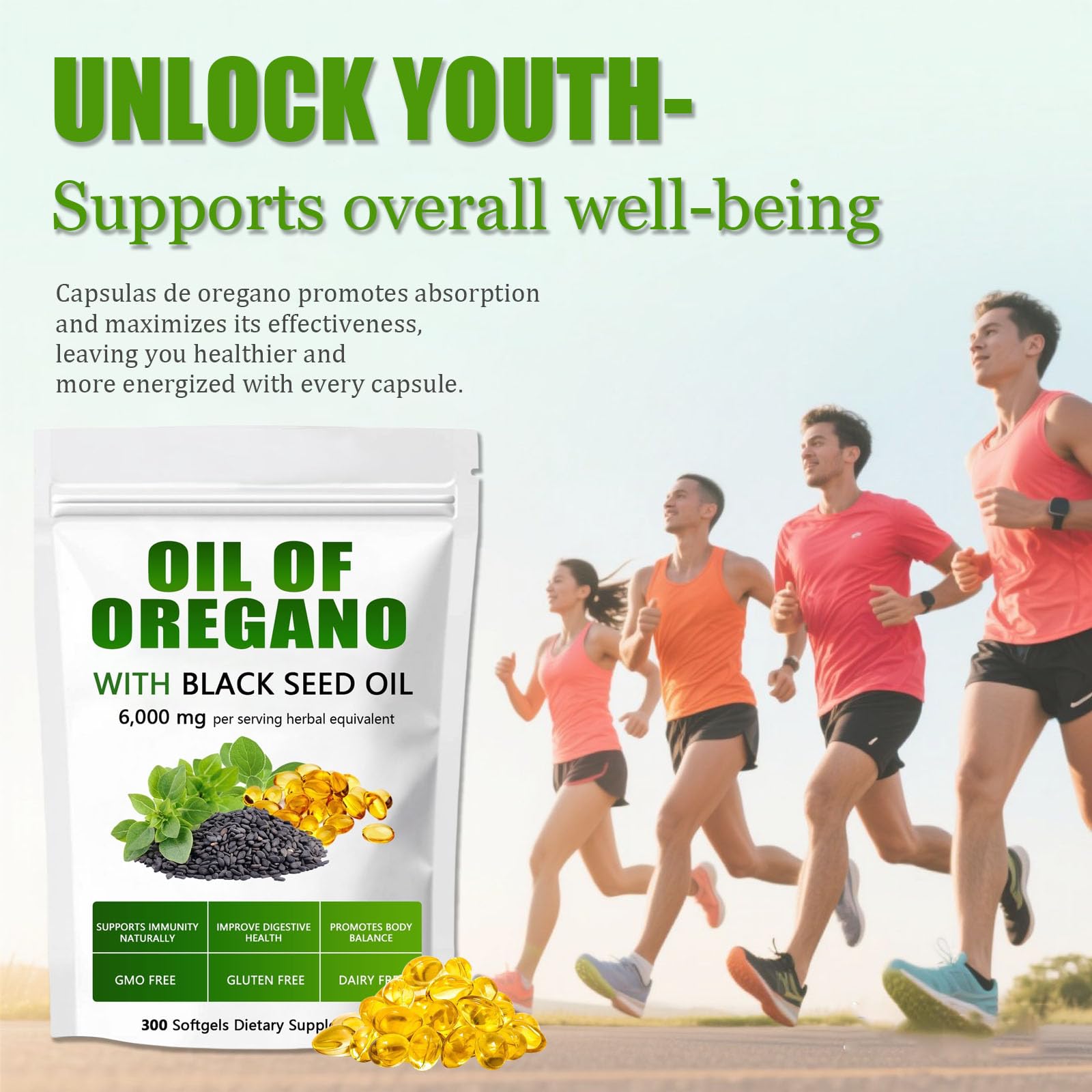 oregano and black seed oil blend