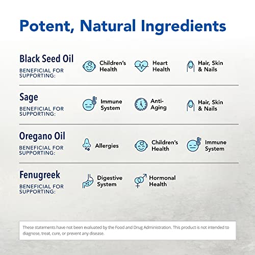 Oregano and black seed oil synergy