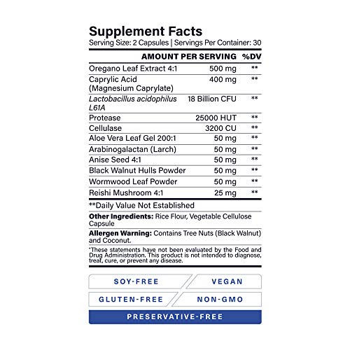oregano and digestive enzyme blend
