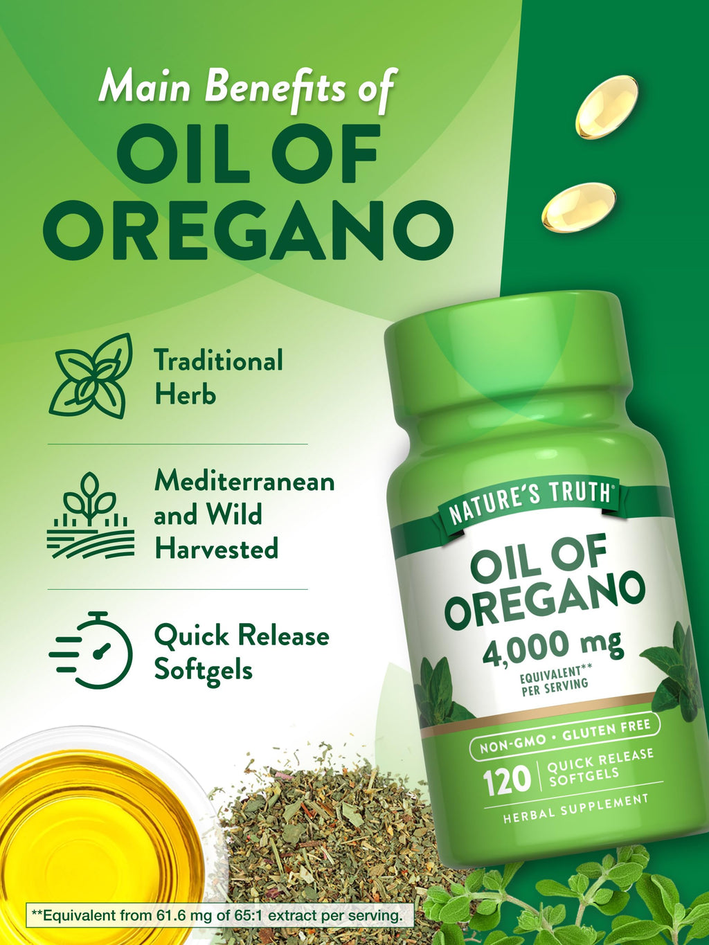 Oregano capsules for seasonal support