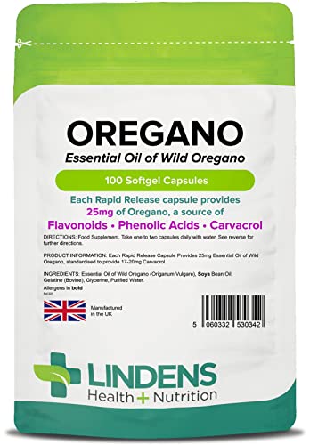 Oregano capsules with phenolic acid benefits