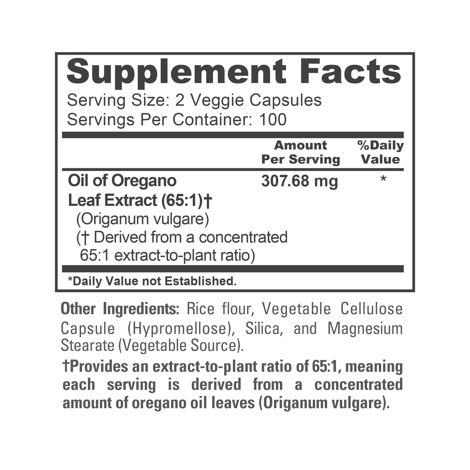 Oregano oil and black seed oil blend