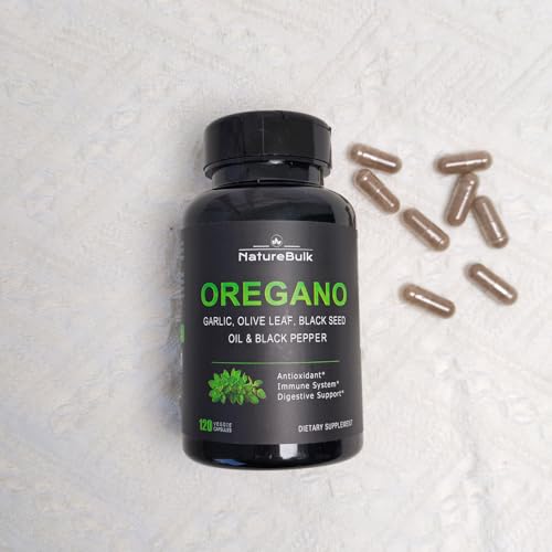 Oregano oil capsules for overall health