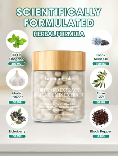 Oregano oil capsules for parasites
