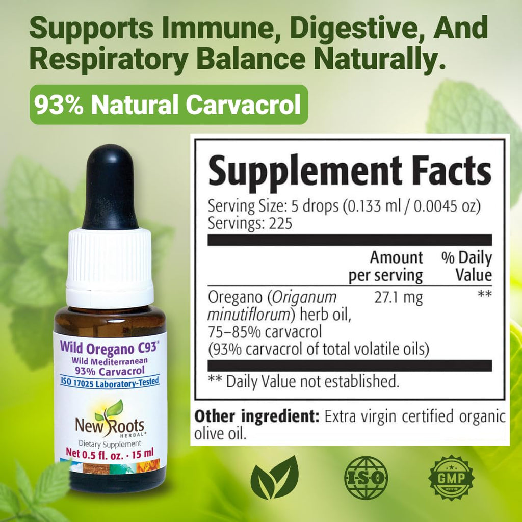 oregano oil drops for cold relief