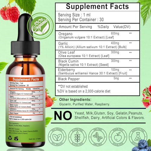 Oregano oil drops for daily health