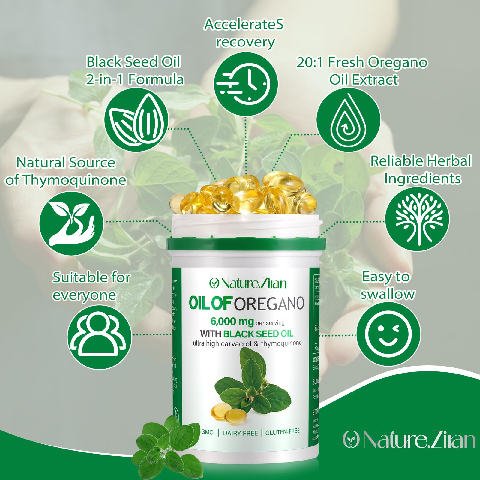 Oregano oil for digestive health