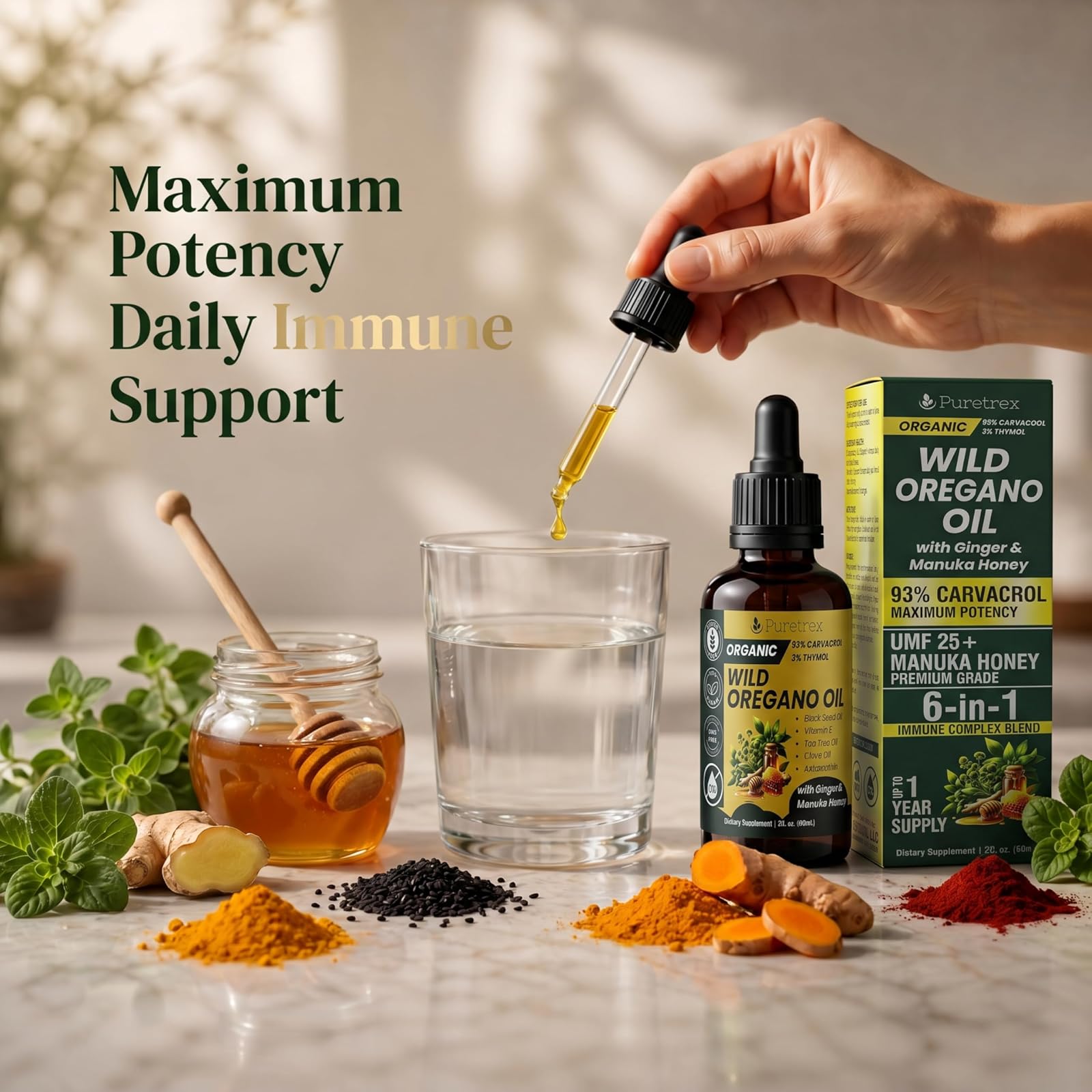 Oregano oil for digestive health