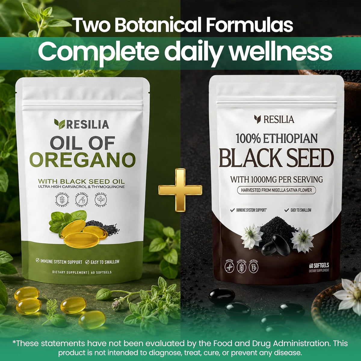 Oregano oil softgels for daily use
