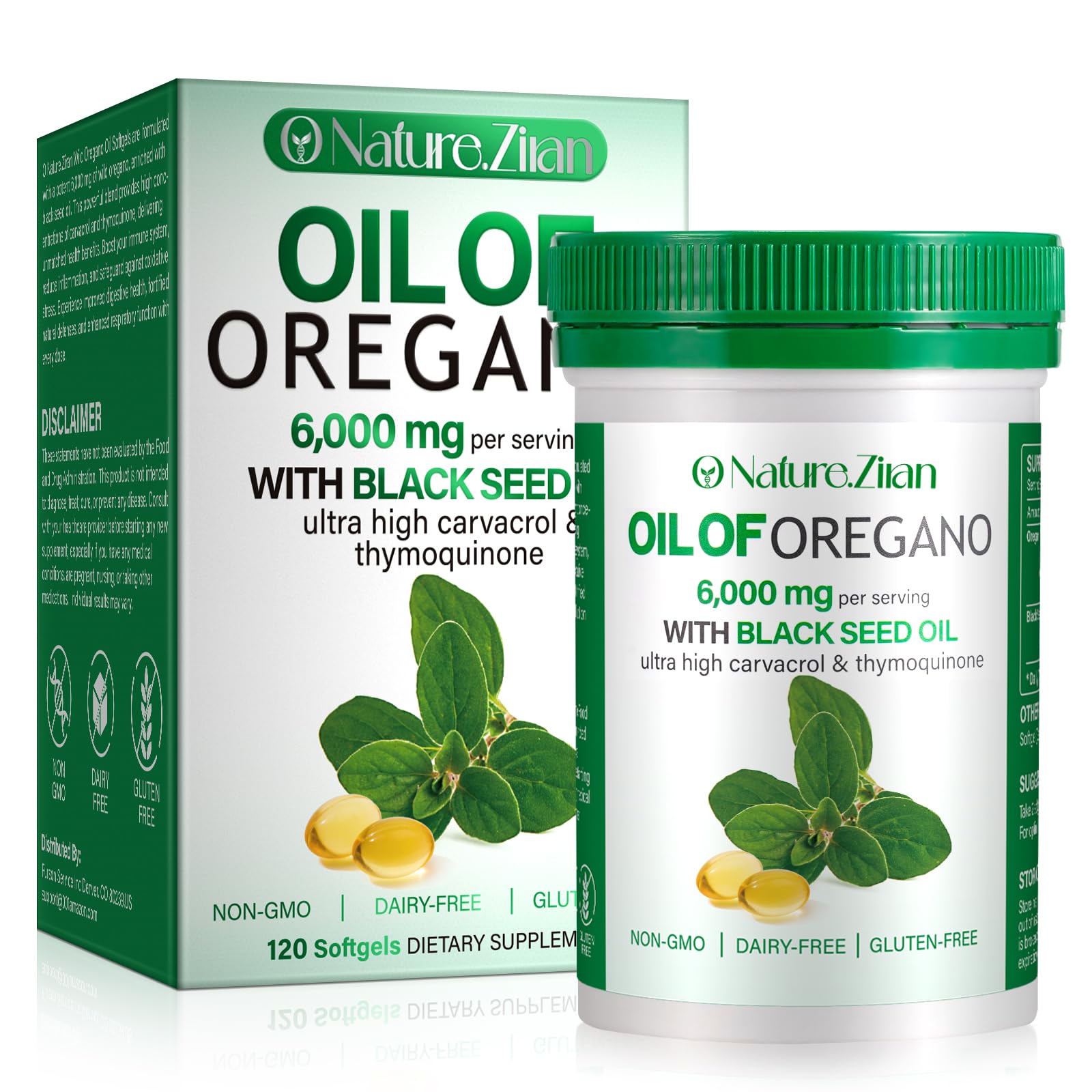 Oregano oil softgels for immune support