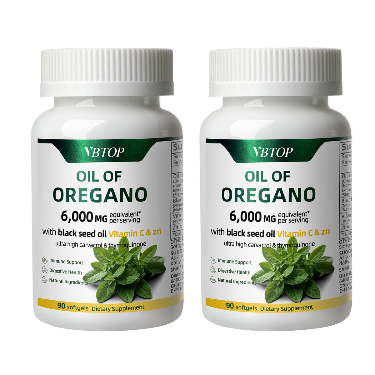 Oregano oil softgels for immunity