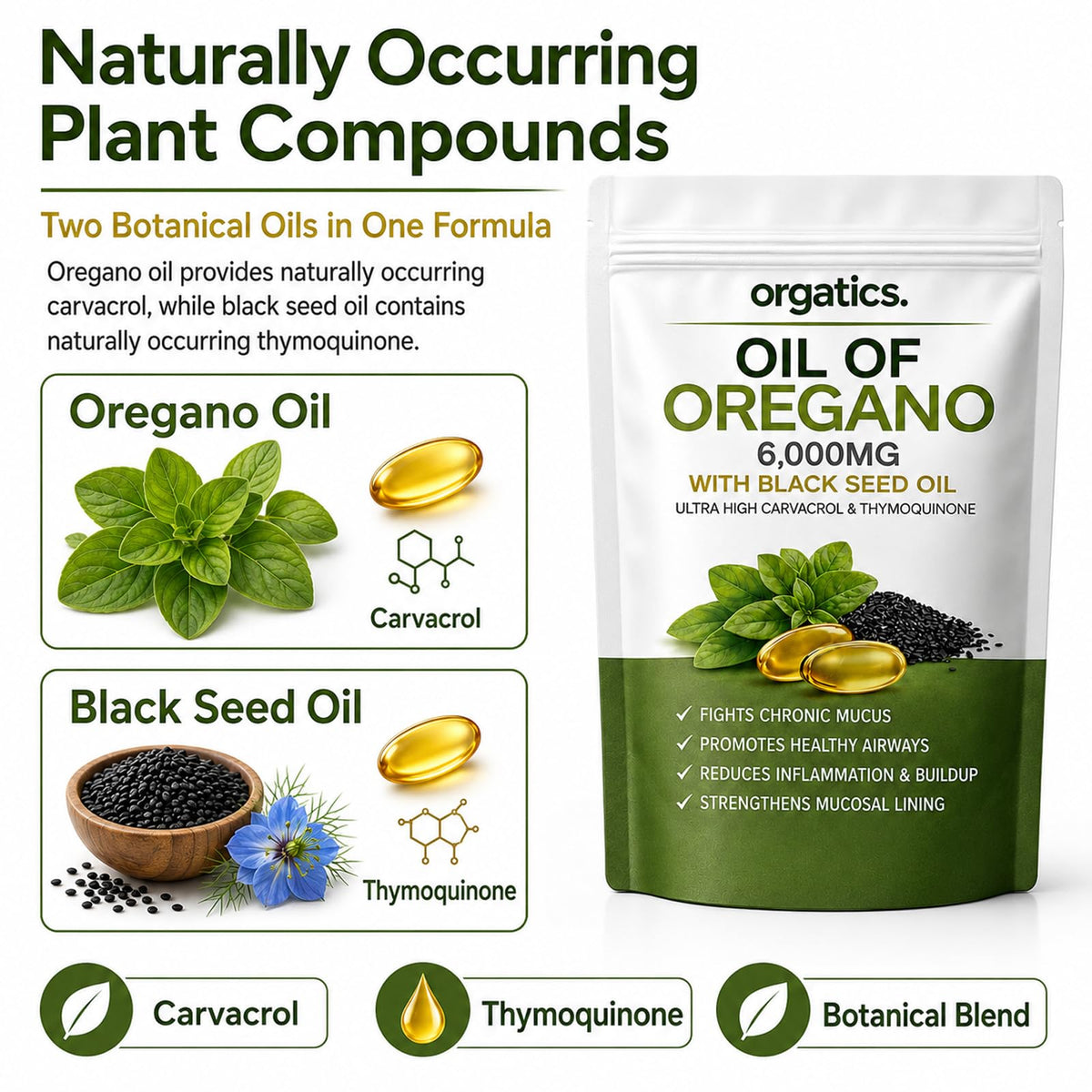 oregano oil softgels for respiratory support