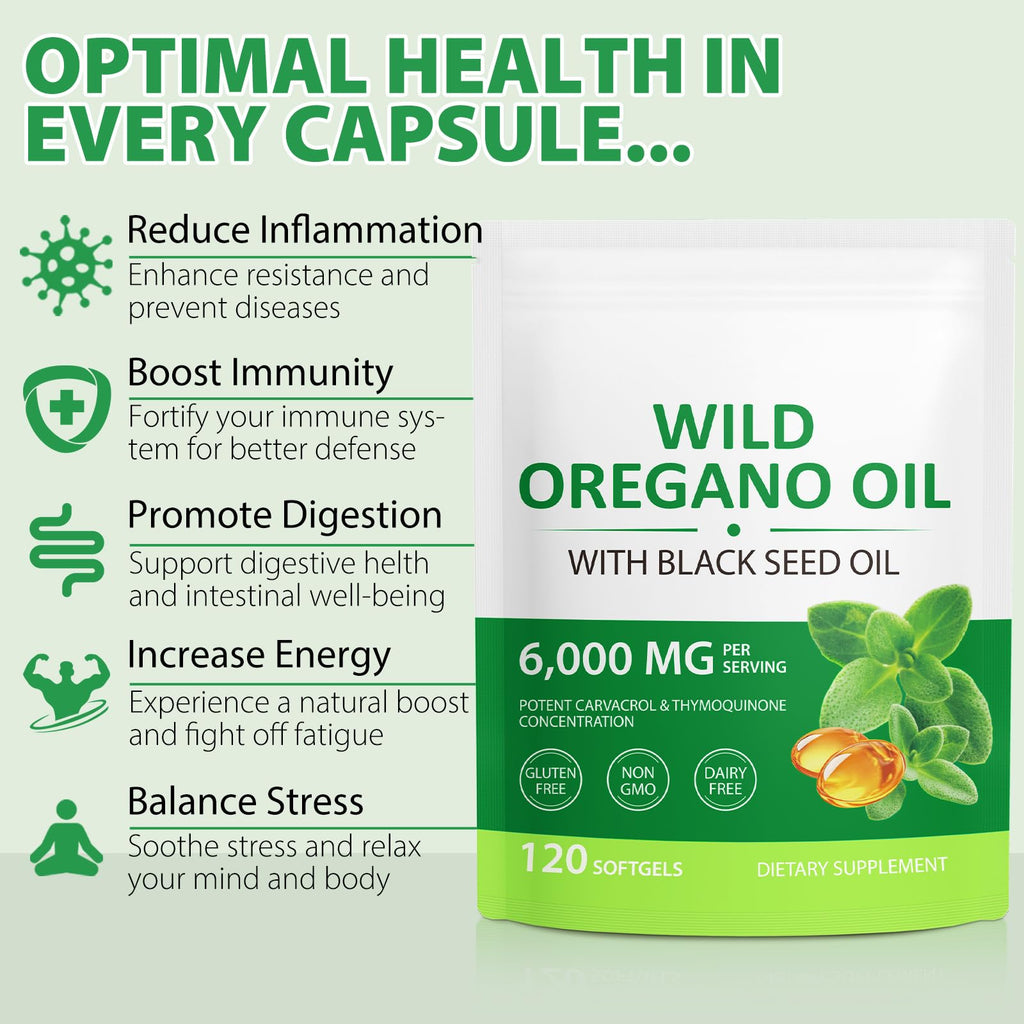 oregano oil softgels for wellness