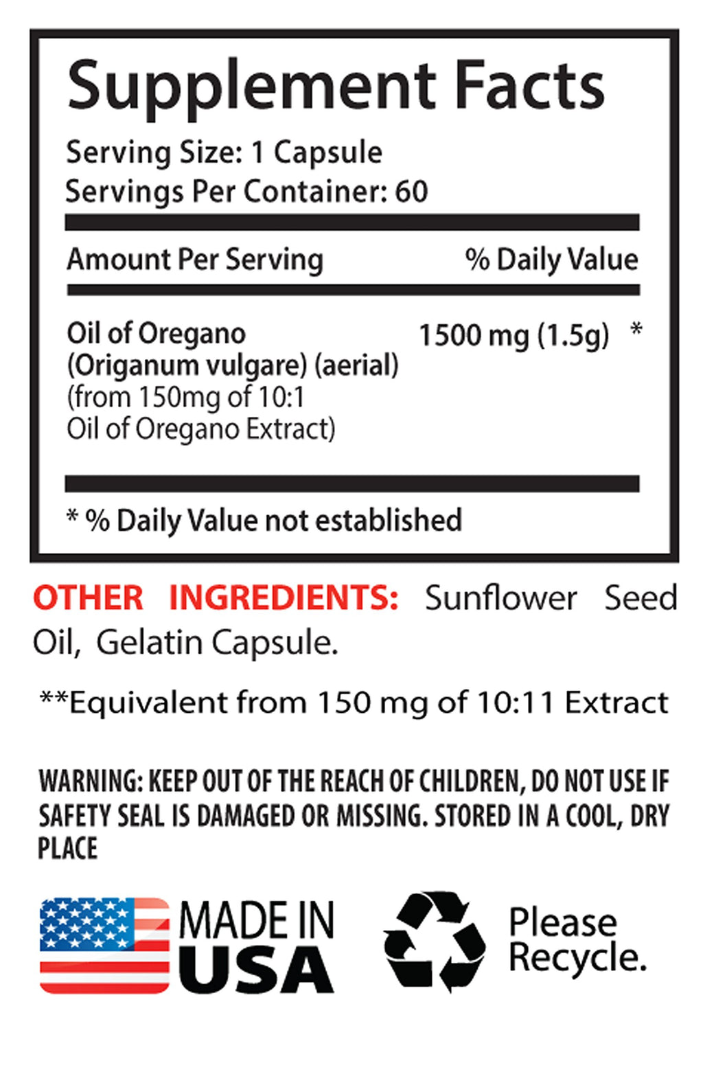 Oregano oil with black seed oil benefits