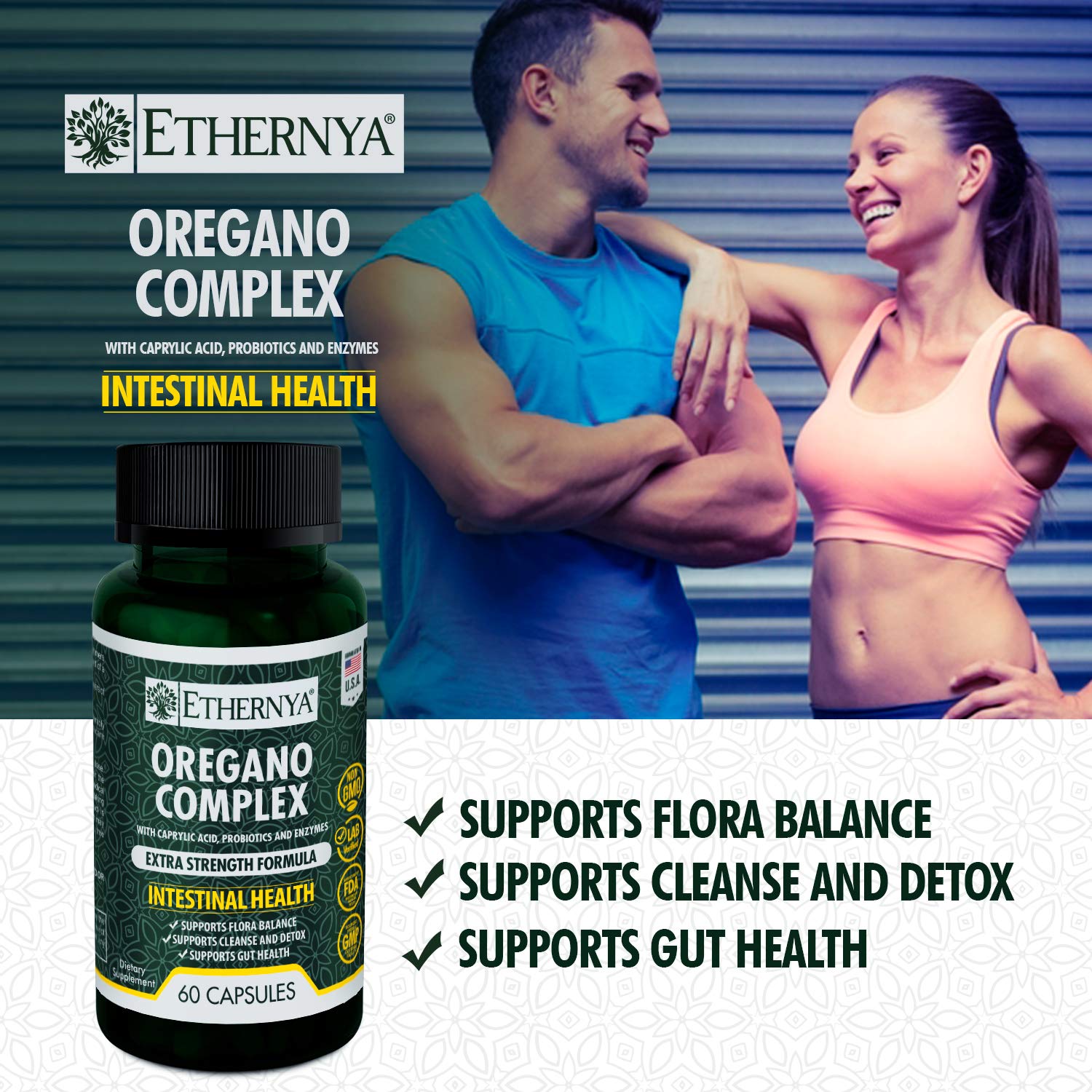 Oregano oil with caprylic acid benefits