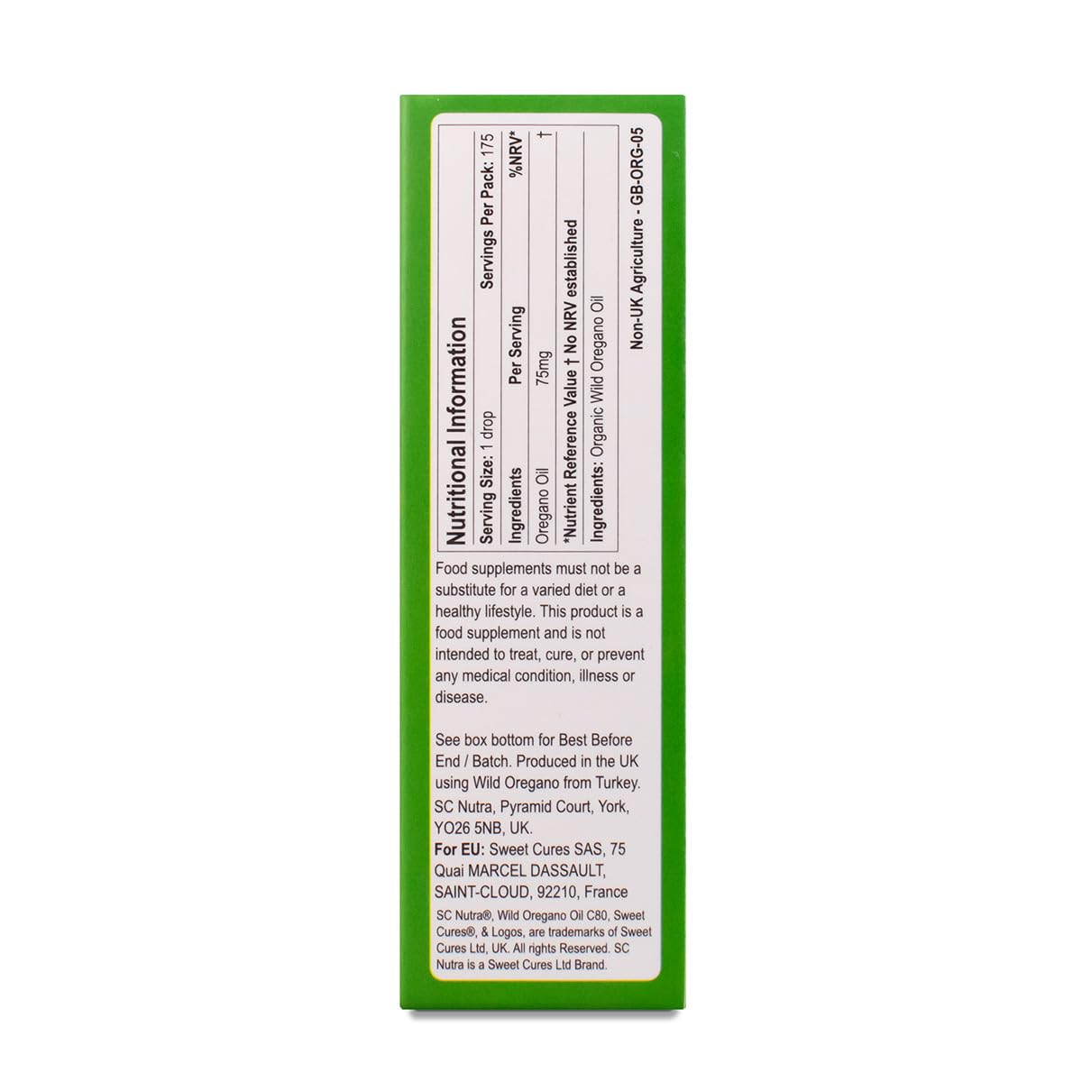 oregano oil with low thymol