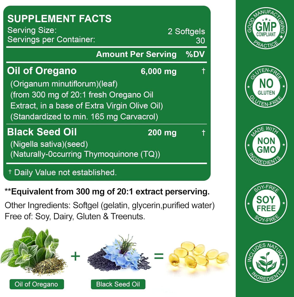 oregano softgels for natural immunity