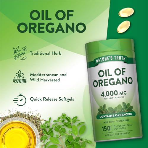Oregano softgels for natural remedies