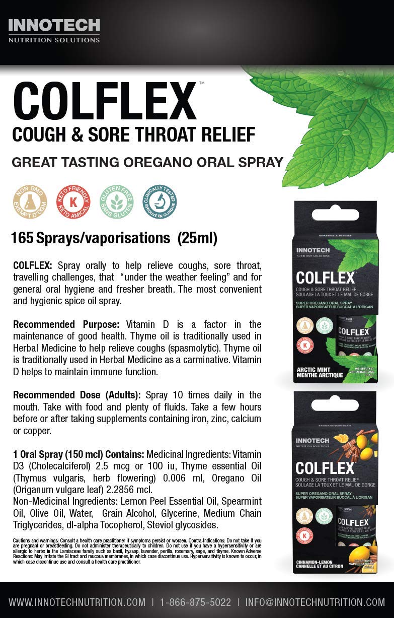 Oregano throat spray for soothing