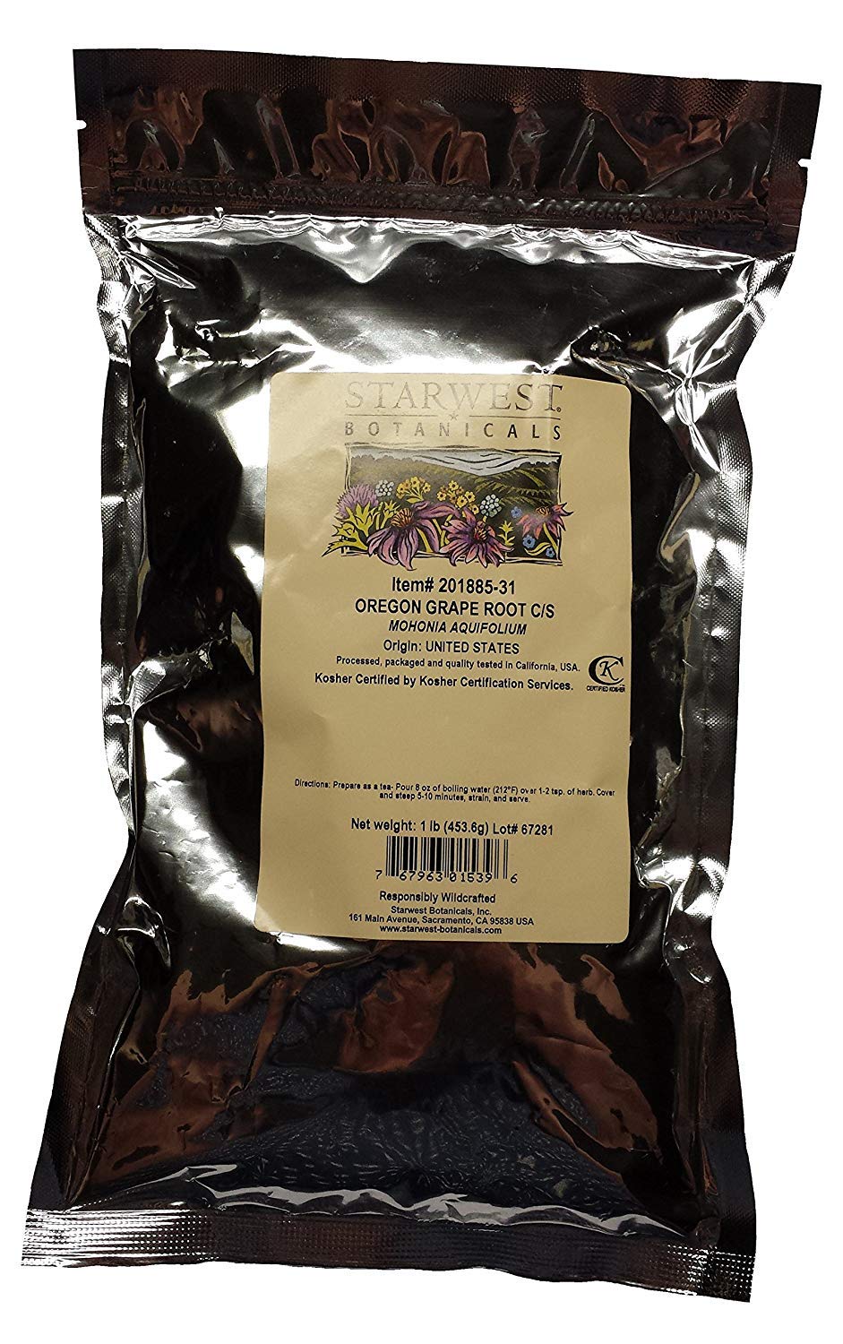 Oregon grape root herbal supplement