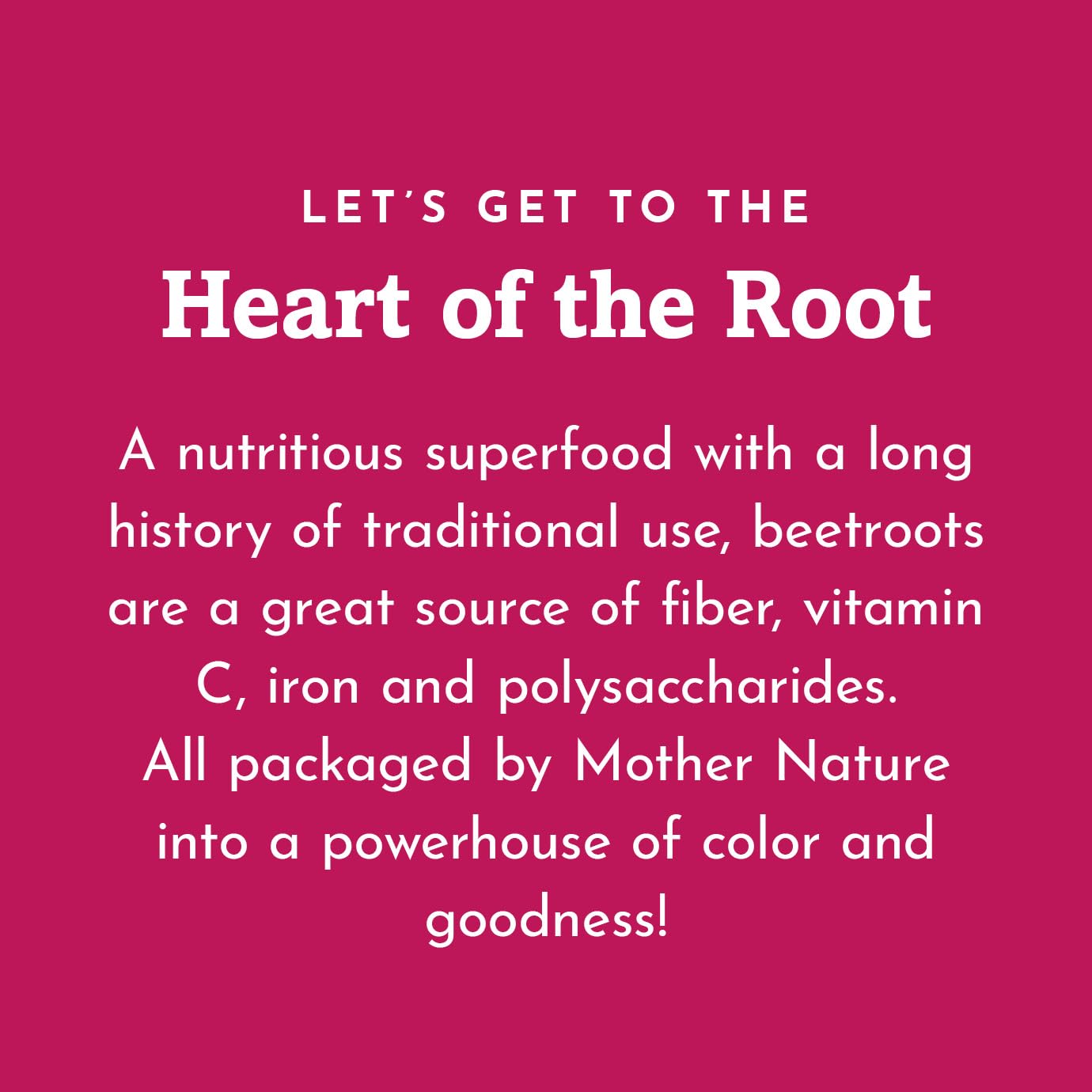 Oregon's Wild Harvest beet root benefits