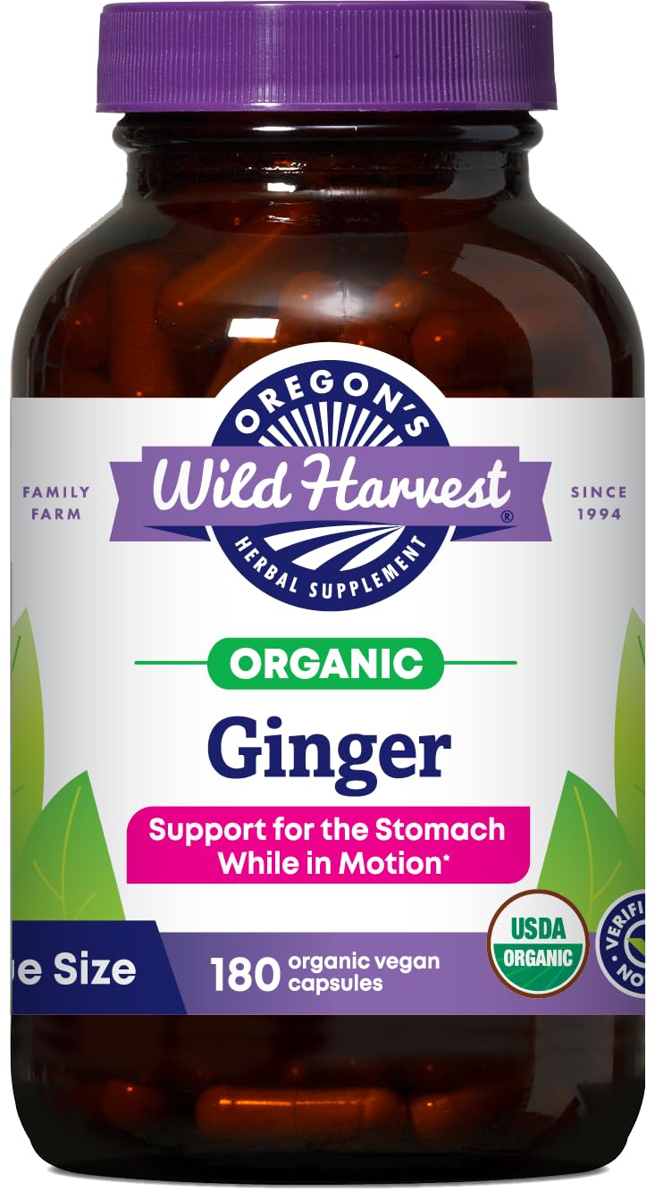 Oregon's Wild Harvest ginger tea capsules