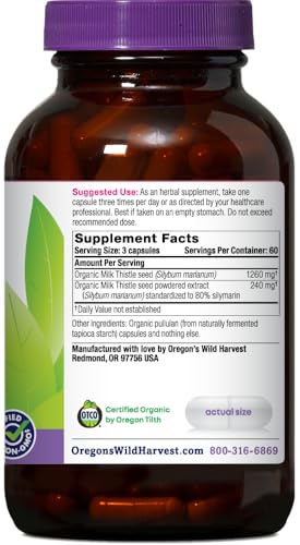 Oregon's Wild Harvest milk thistle extract