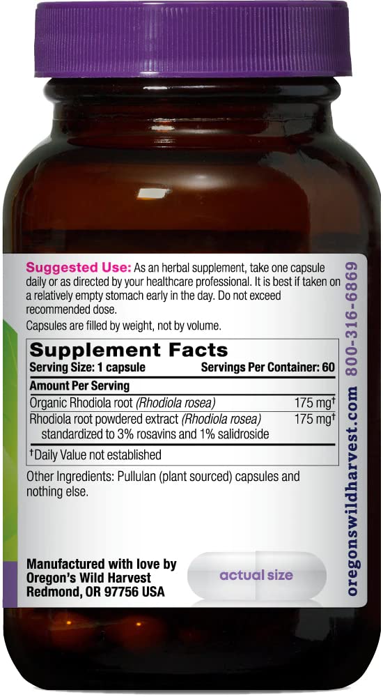 Oregon's Wild Harvest rhodiola for mental clarity
