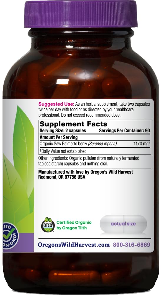 Oregon's Wild Harvest saw palmetto extract