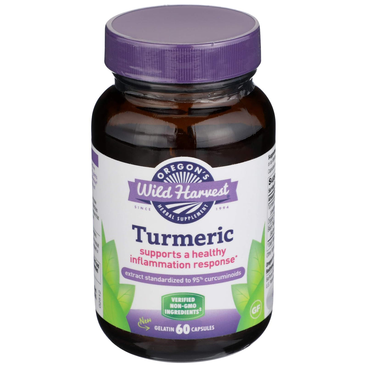 OREGON'S WILD HARVEST turmeric capsules for wellness