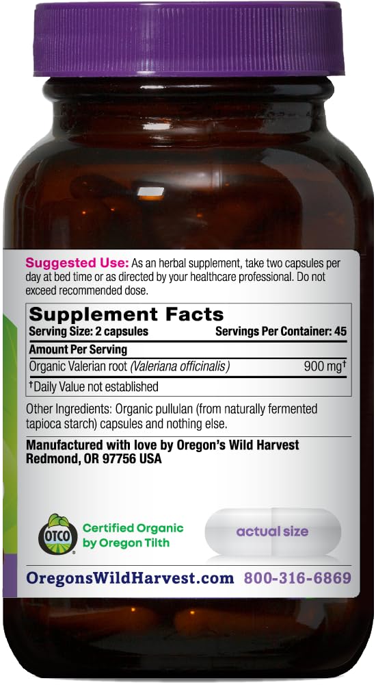 Oregon's Wild Harvest valerian benefits