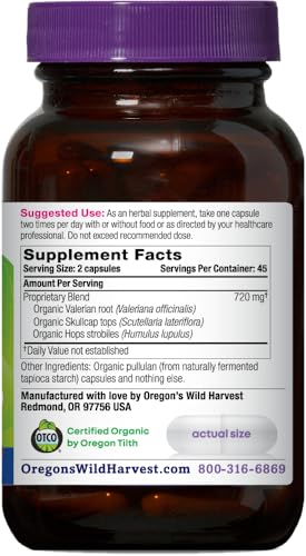 Oregon's Wild Harvest valerian capsules