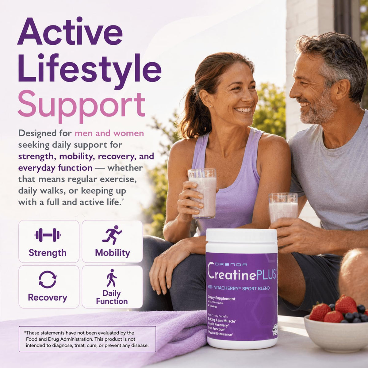 Orenda CreatinePLUS supports strength training