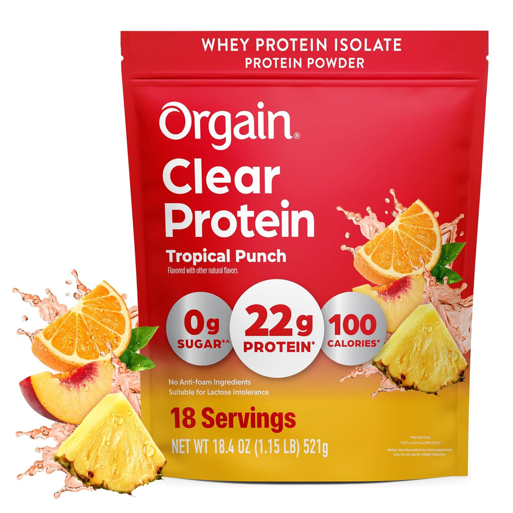 Orgain Clear Whey Isolate protein powder