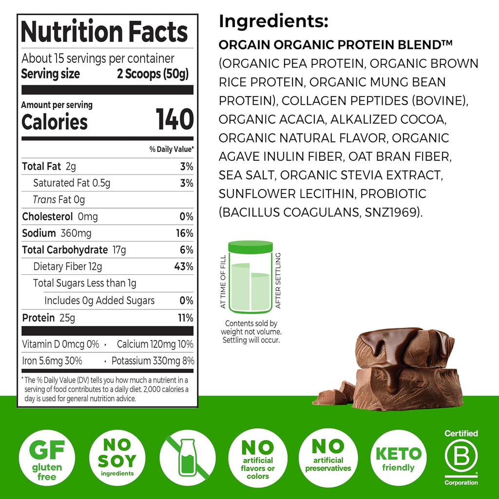Orgain protein and collagen blend