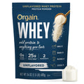 Orgain unflavored whey protein powder