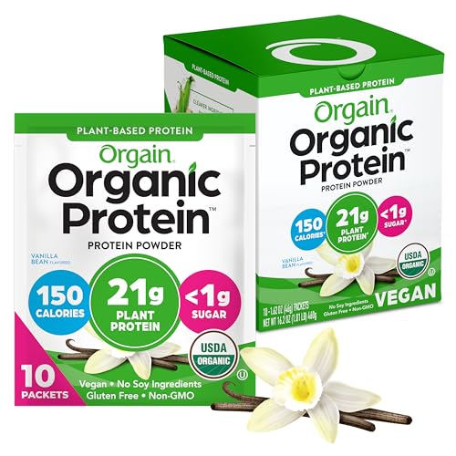 Orgain vegan protein powder packs