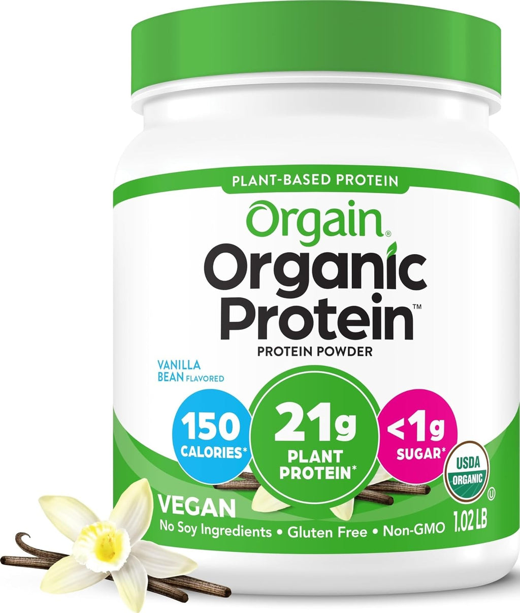 Orgain vegan protein powder vanilla