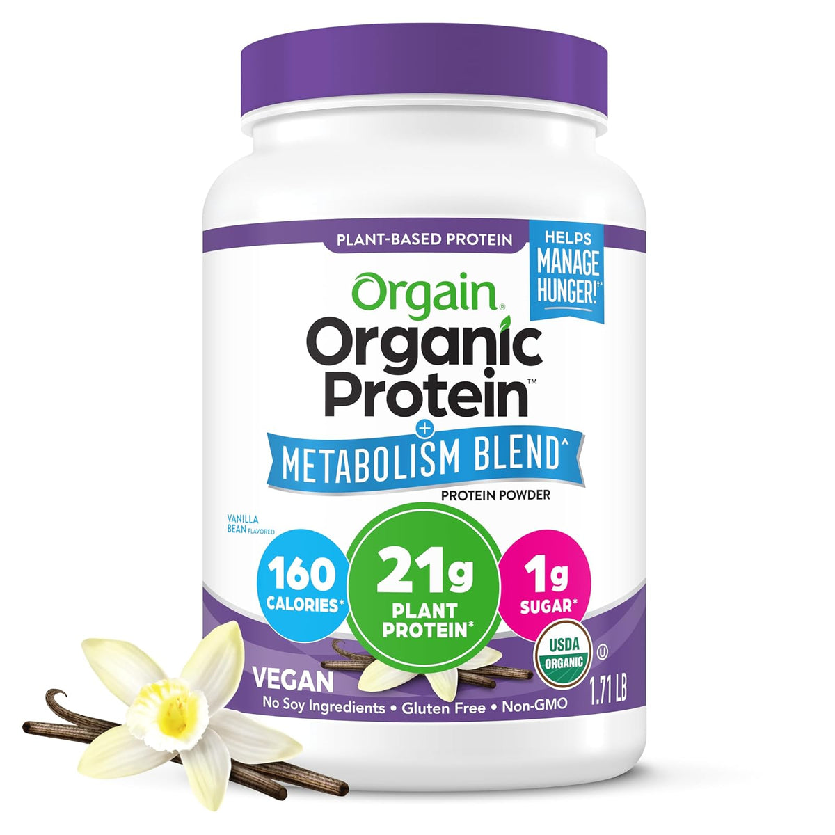Orgain vegan protein powder vanilla