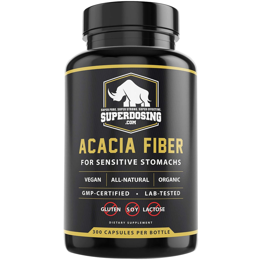 organic acacia fiber supplement capsules