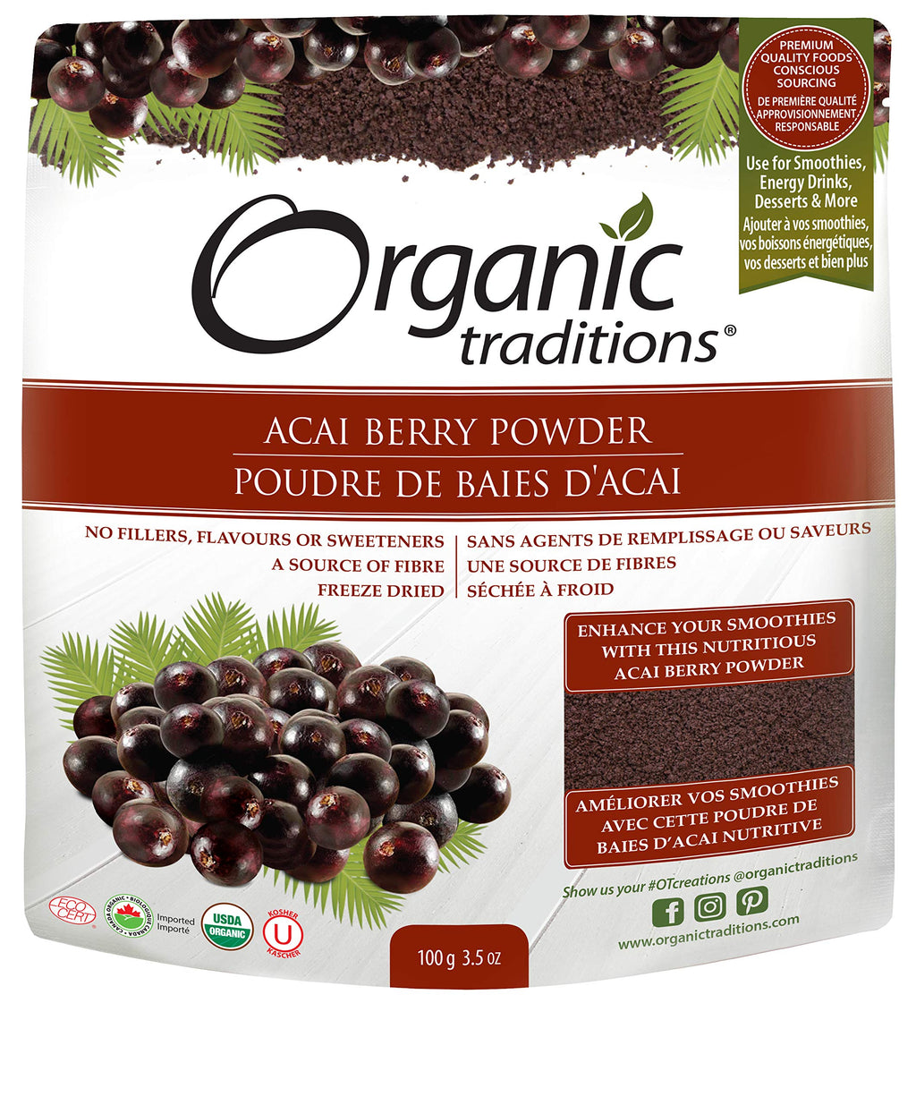 organic acai berry powder superfood
