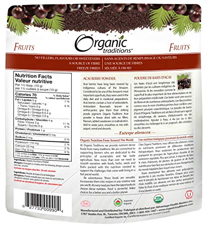 organic acai for smoothies and shakes