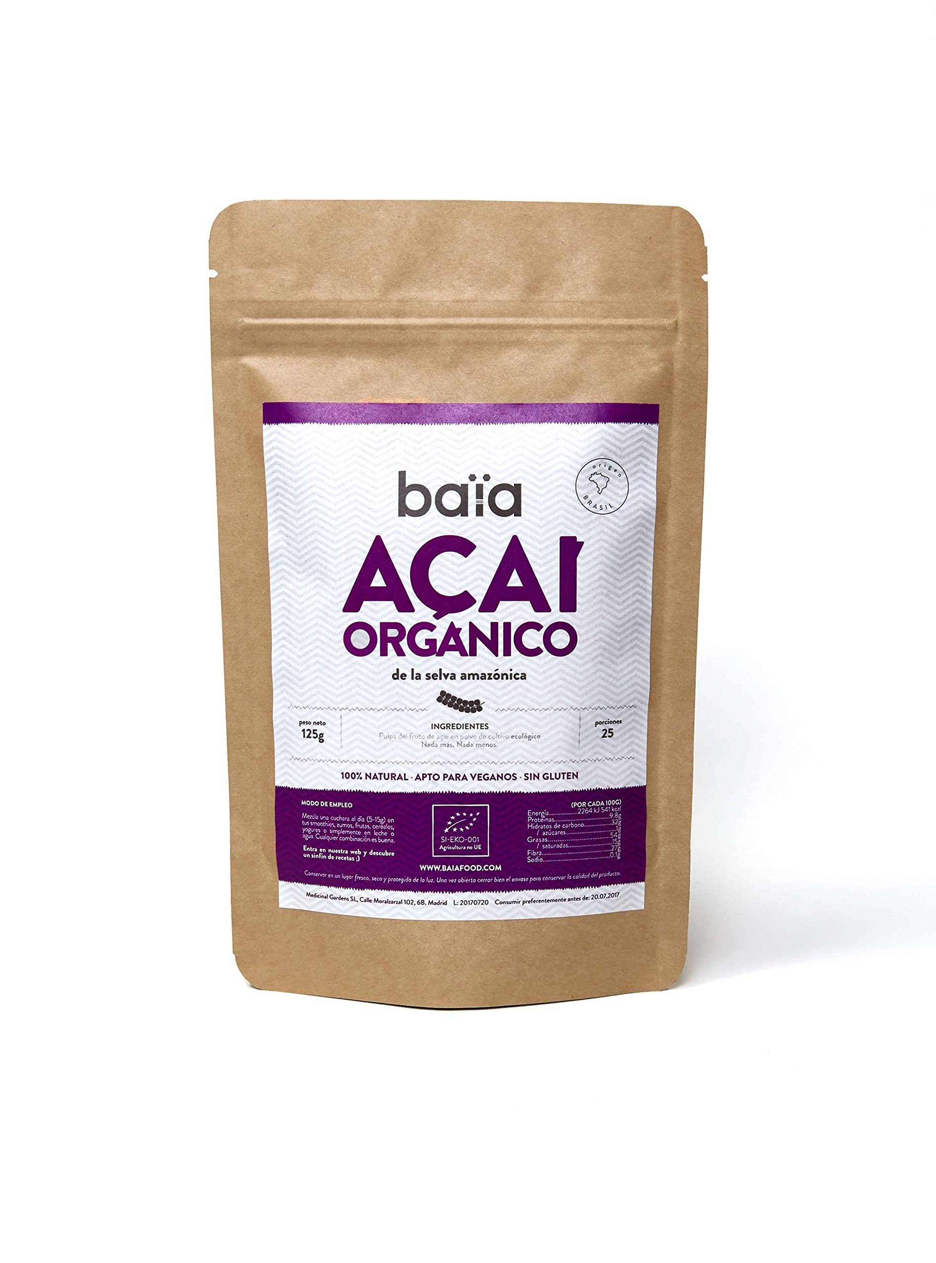 organic açaí fruit extracts benefits
