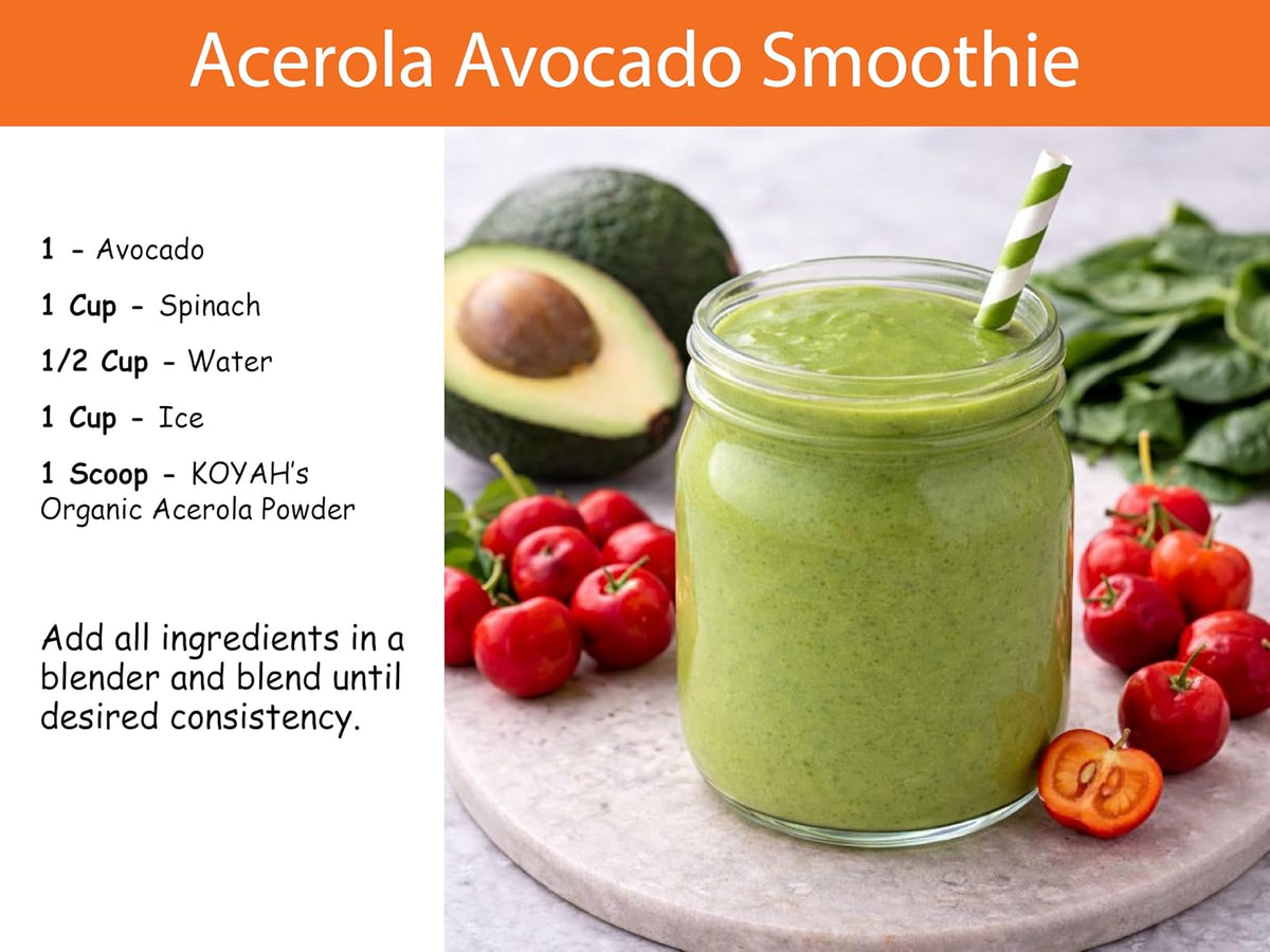 organic acerola powder for energy