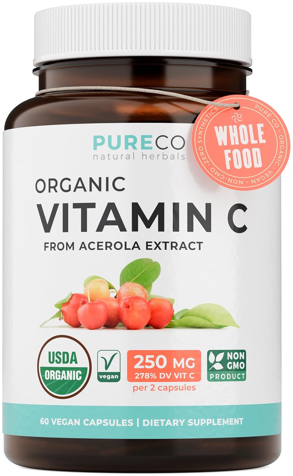 organic acerola vitamin c capsules