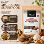 Organic adaptogen mushroom blend