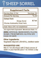 Organic adaptogen Sheep Sorrel tincture