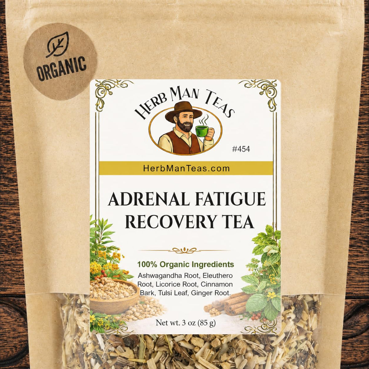 organic adrenal fatigue tea blend