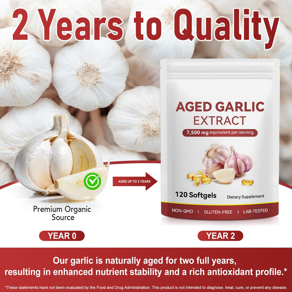 Organic aged garlic extract formula