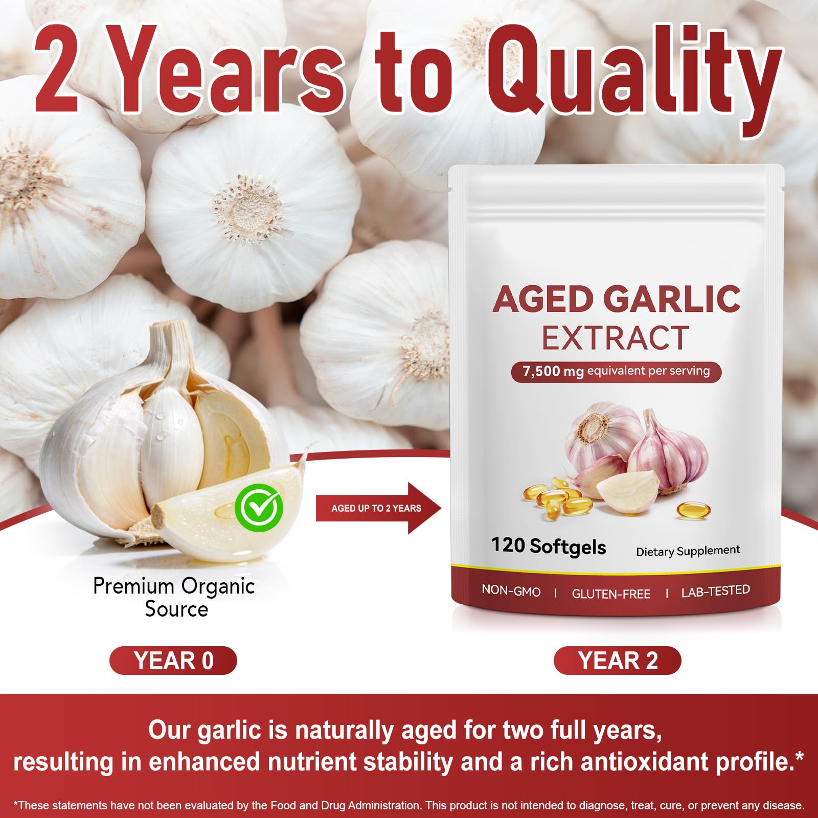Organic aged garlic extract formula